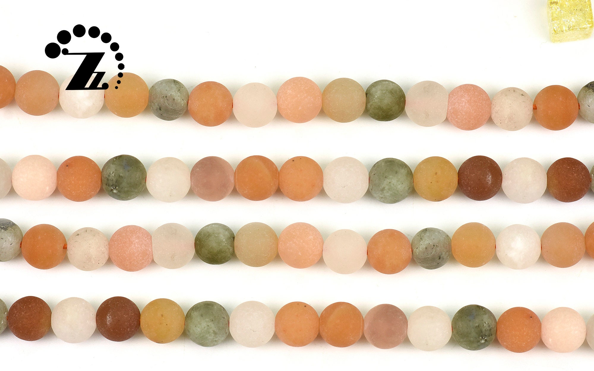 Multicolor Moonstone matte round beadMoonstoneMixed | Etsy