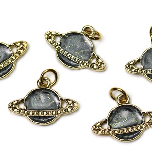 Alloy Charm, Enamel Charm, Universe Charm, Space Astronomy Charm ...
