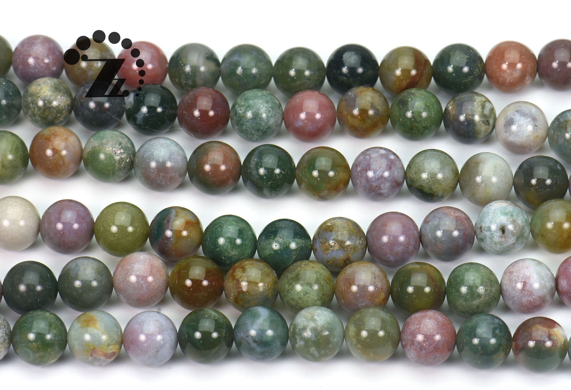 India Agate 15 Inch Full Strand Natural India Agate Smooth - Etsy