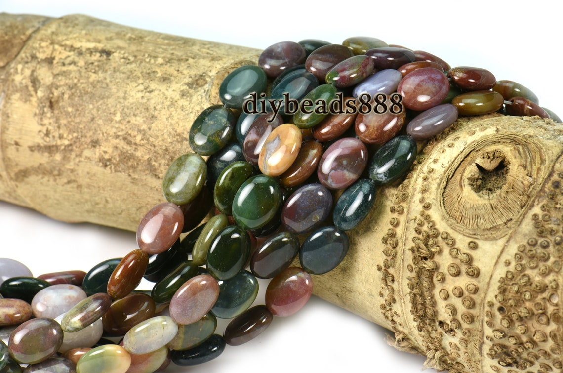 India Agate15 Inch Full Strand Natural India Agate Smooth - Etsy