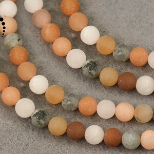Multicolor Moonstone Matte Round Bead,moonstone,mixed Color,gemstone ...