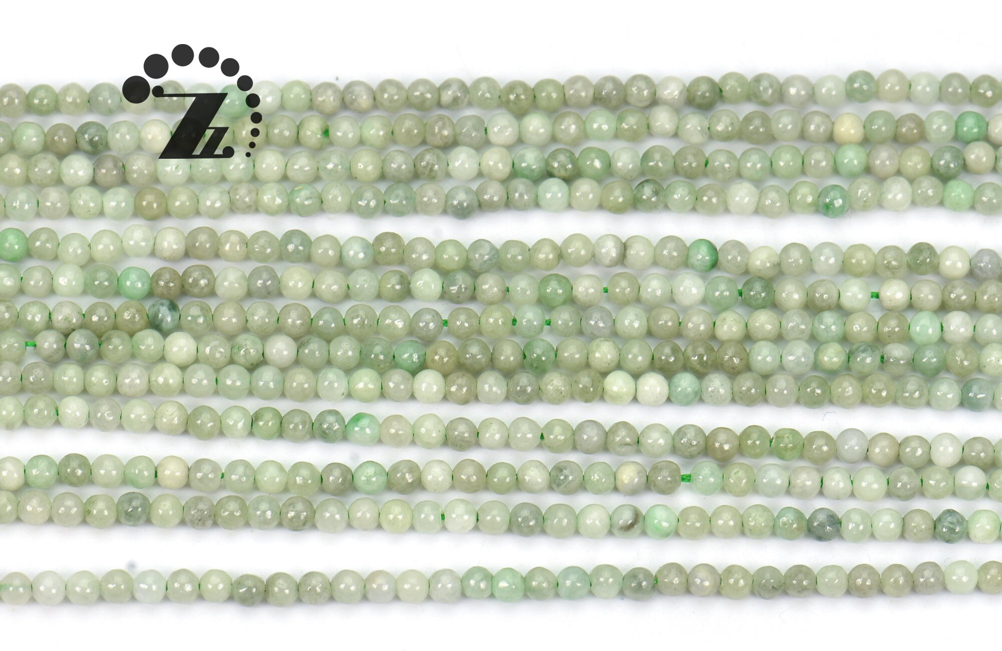 Jadeite,15" Full Strand Natural Jadeite Smooth Round Beads,2mm 3mm for ...