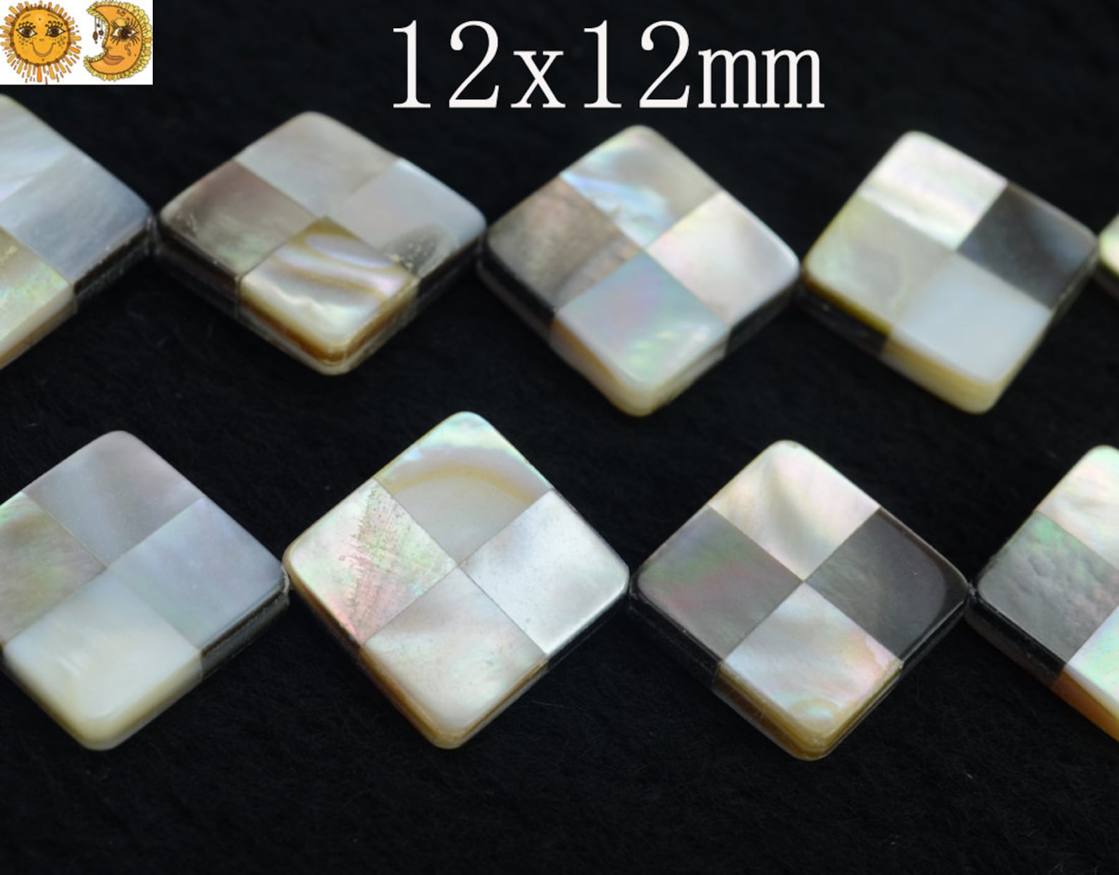 Black Shell15 Inch Full Strand Natural Black Shell Smooth | Etsy