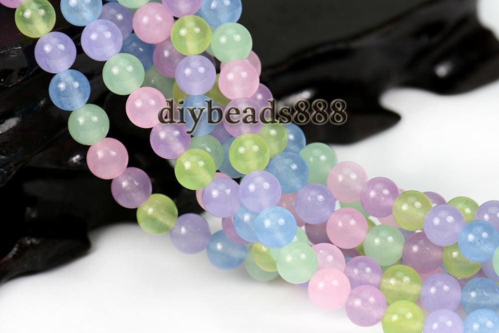 Malaysia Jade15 Inch Full Strand Mixcolor Malaysia Jade | Etsy