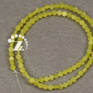 Lemon Jade,15 Full Strand Lemon Jade Smooth Coin Beads,round Beads ...