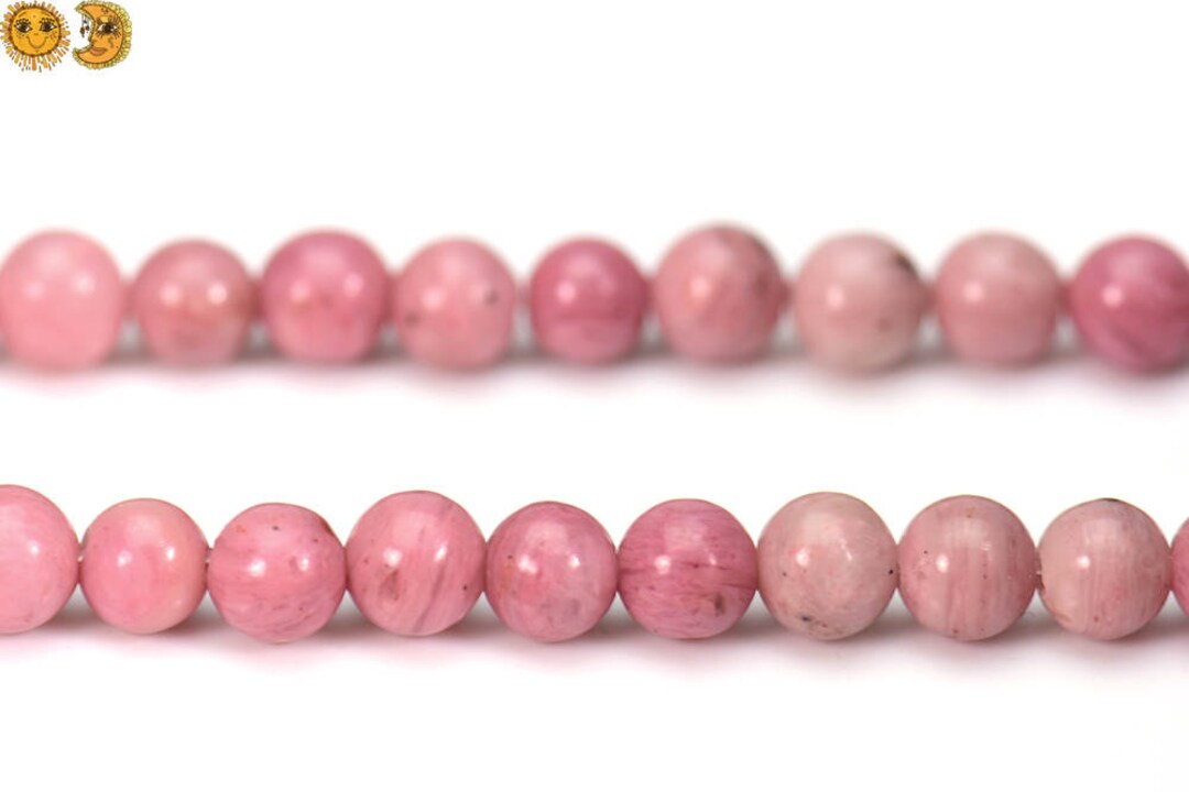 Rhodonite,15 Inch Full Strand Rhodonite Smooth Round Beads ...