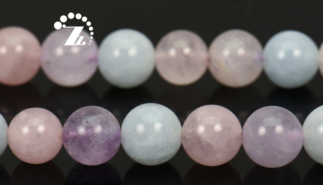 Mixed Color Crystal Quartz Smooth Round Bead,amethyst,rose Quartz,blue ...