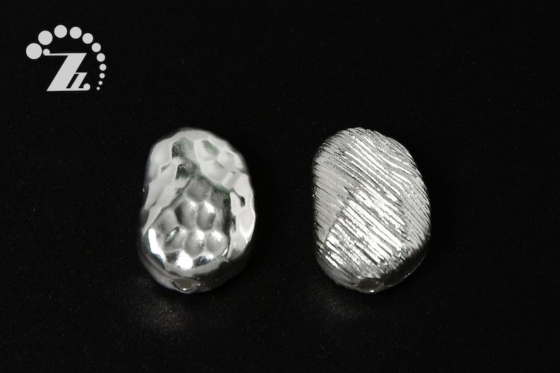 925 Sterling Silver2 pcs Solid 925 Sterling Silver irregular | Etsy