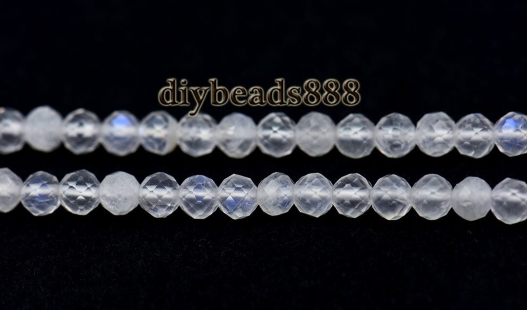 Rainbow Moonstone Faceted Round Beads,blue Moonstone,moonstone,genuine ...