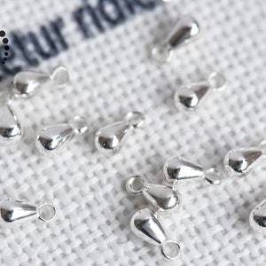 925 Sterling Silver Chain End Extension Teardrop Drop Chain Extender ...
