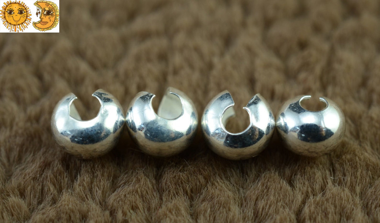 20 Pcs of 925 Sterling Silver Crimp Covers Beadsjewellery - Etsy