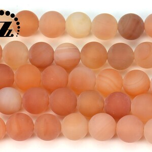 Red Agate Matte Round Beads,agate Beads,frosted Bead,natural,gemstone ...