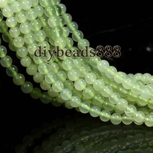 New Jade,15 Inch Full Strand Natural New Jade Smooth Round Beads,jasper ...