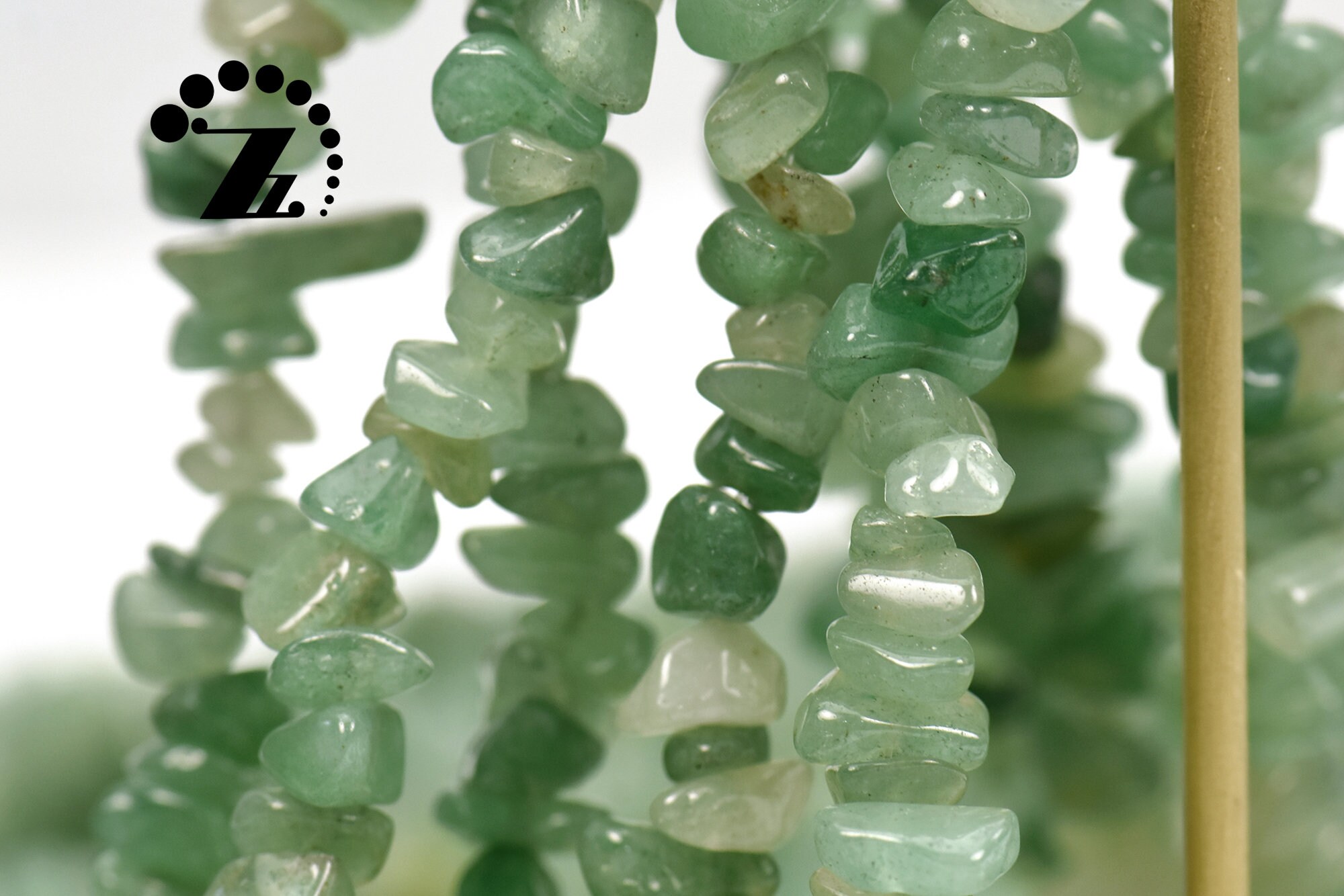 Green Aventurine chips beadsirregular Aventurinegemstonediy | Etsy