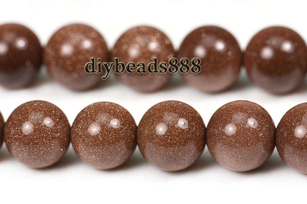 Goldstone15 inch full strand Goldstone smooth round beads 2mm | Etsy