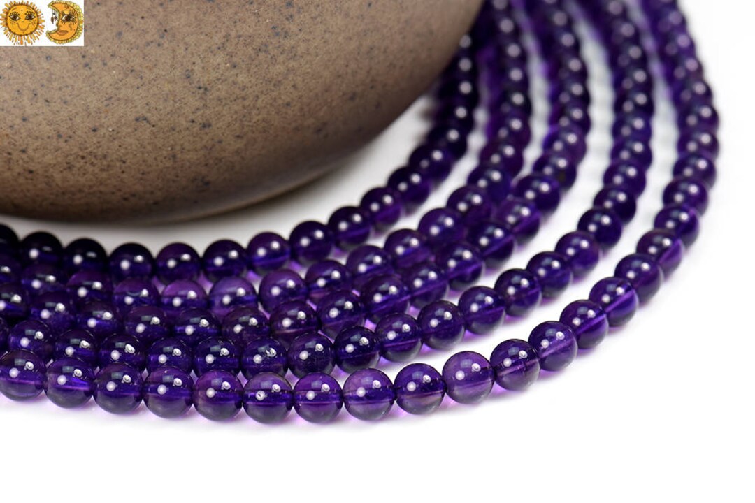 Grade AAA Amethyst Smooth Round Beads,purple Amethyst,crystal Quartz ...