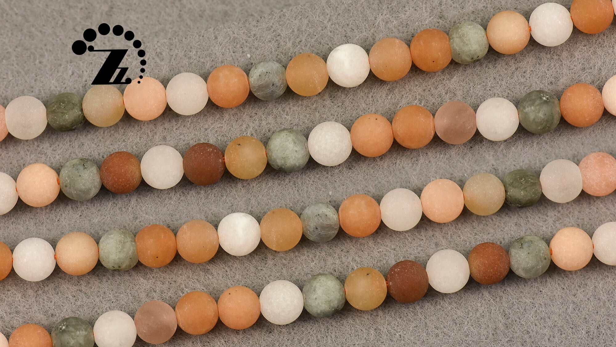 Multicolor Moonstone matte round beadMoonstoneMixed | Etsy