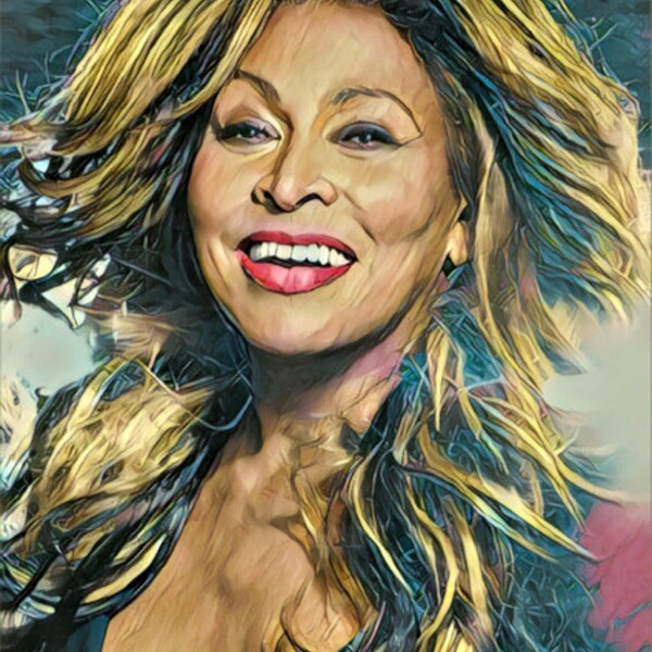 Tina Turner Painting - Etsy