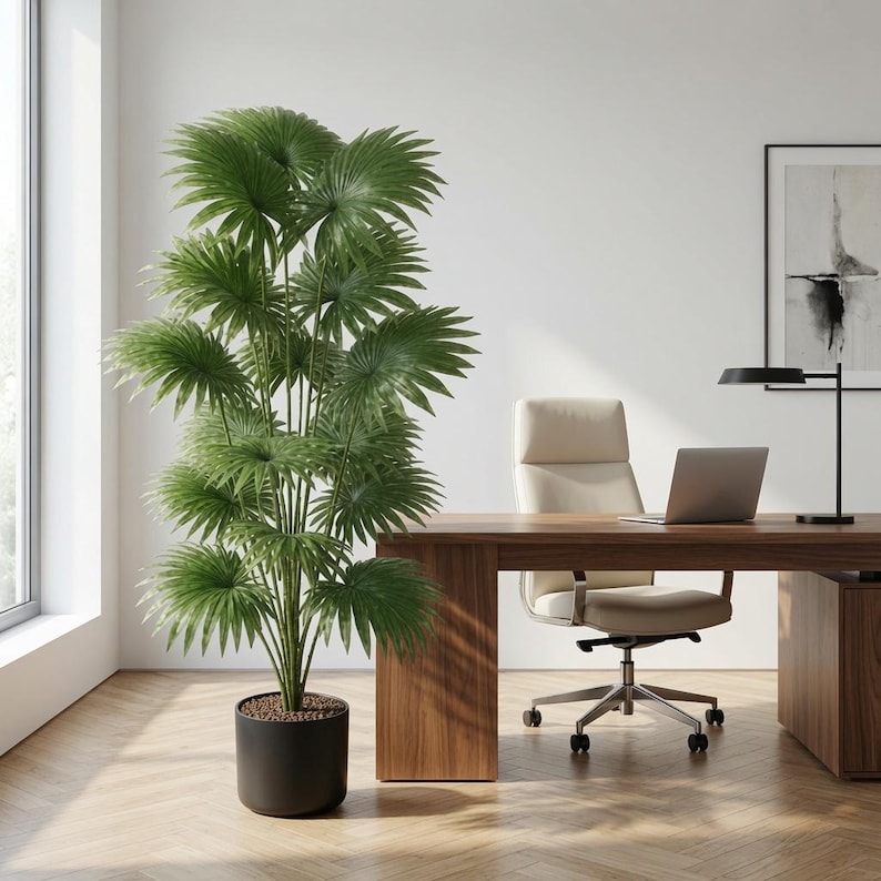 Artificial Palm Tree 43 Inch, Tropical Home Decor, Faux Indoor Outdoor ...