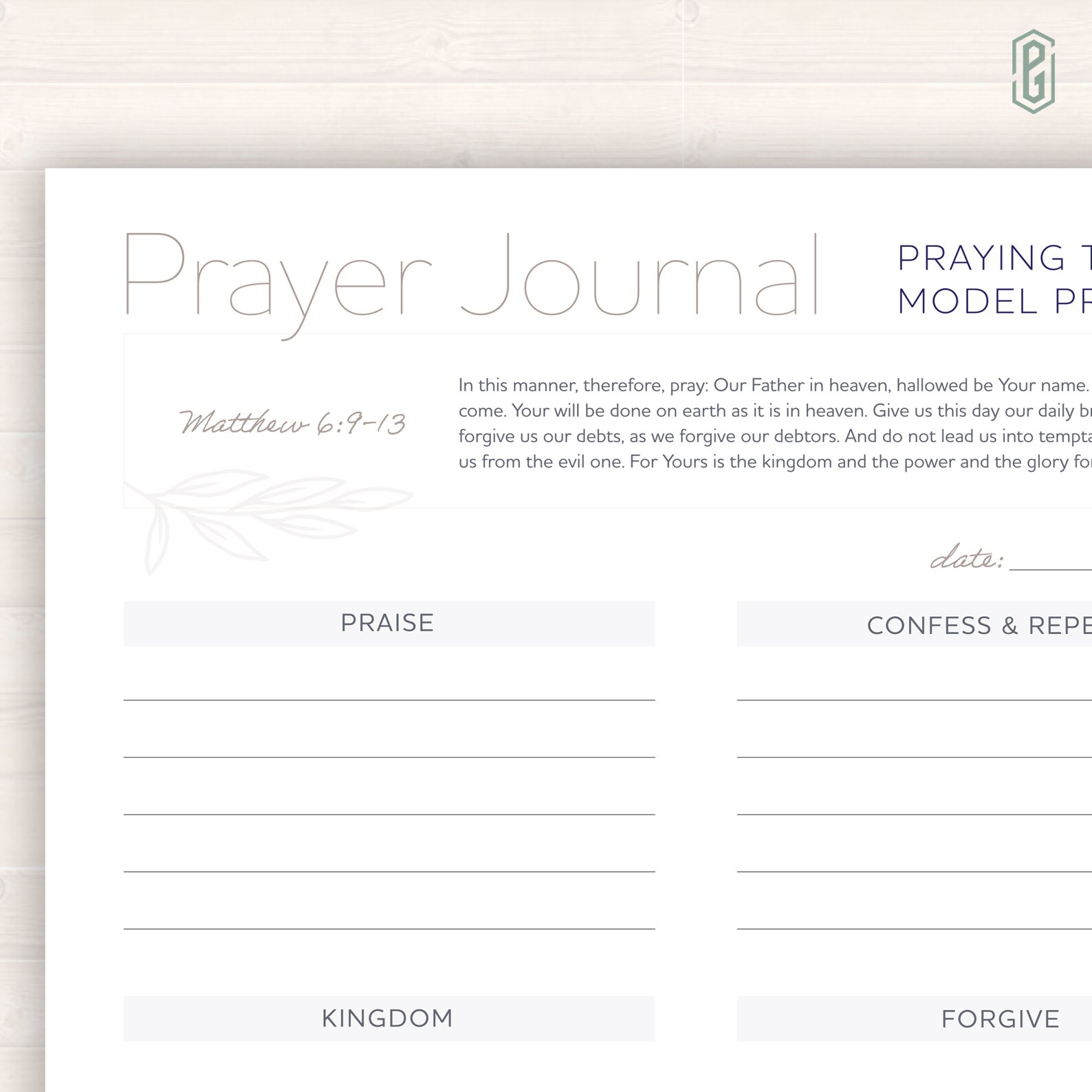 Prayer Journal Printable, Prayer Journal PDF, Prayer Journal Digital ...