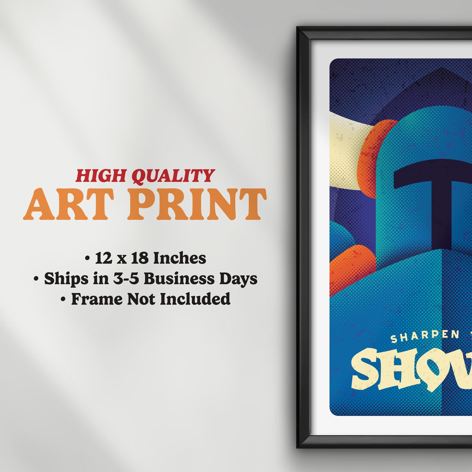 Sharpen Thy Shovel - Poster Art Print - Etsy