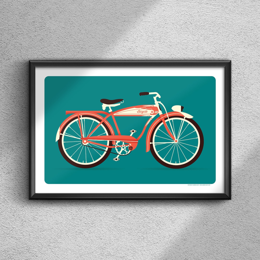 Bicycle - Poster Art Print - Etsy