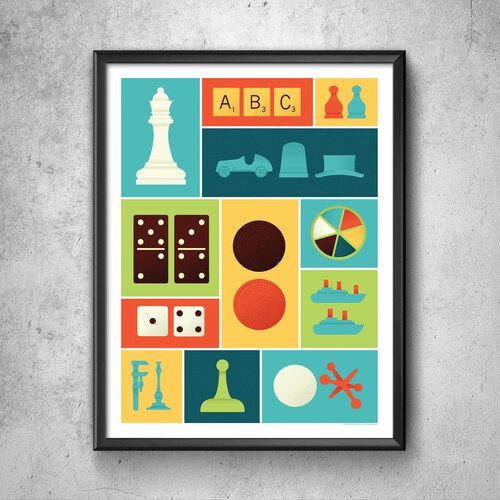 Custom Monopoly Title Poster Classic Board Game Art Gaming - Etsy