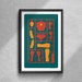 Big Yellow Joint - Poster Art Print - Etsy