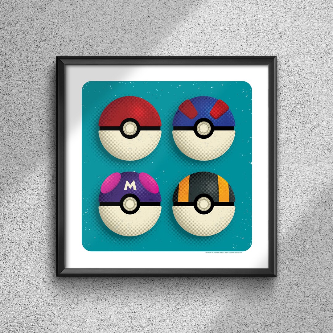 Catch 'em All - Poster Art Print - Etsy