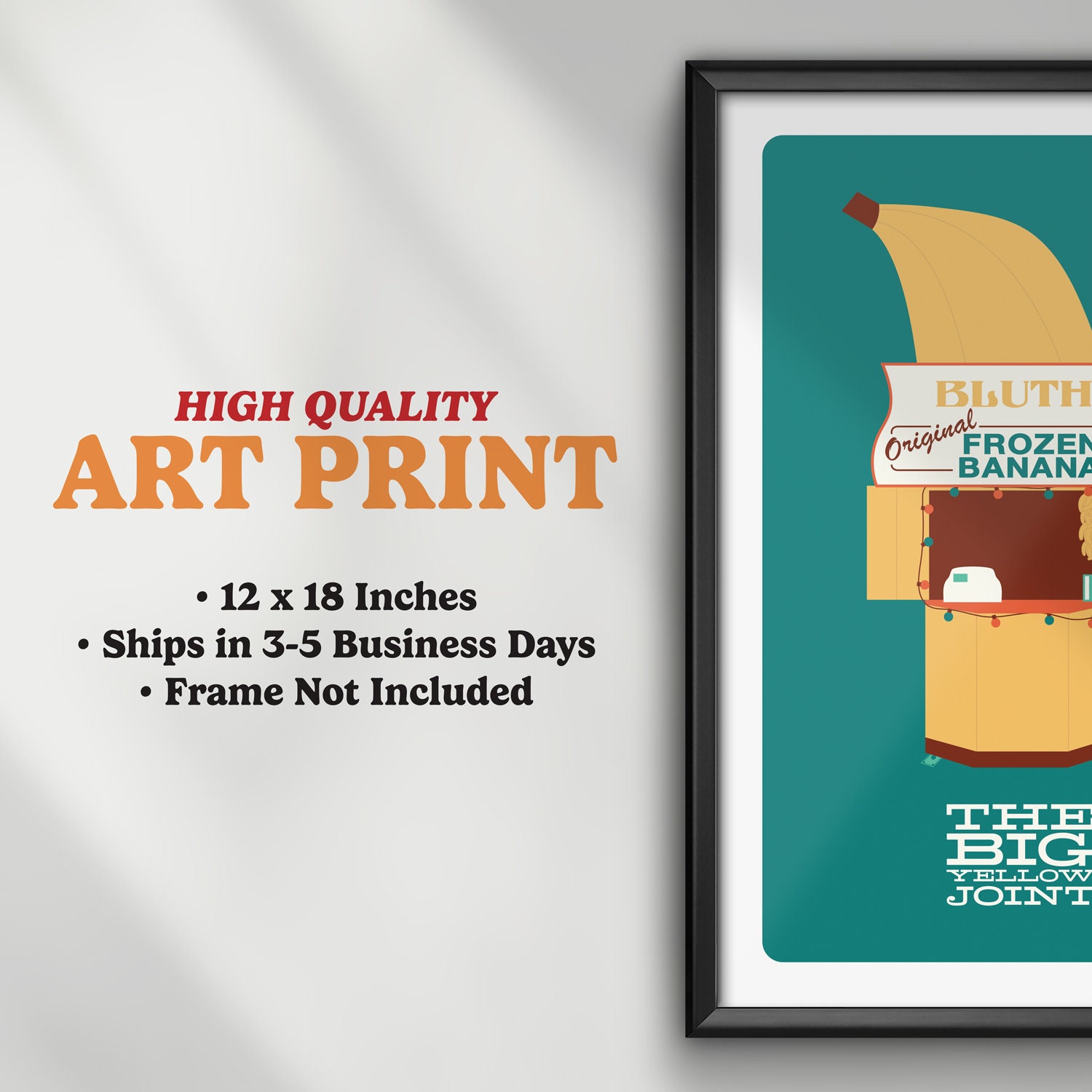 Big Yellow Joint - Poster Art Print - Etsy