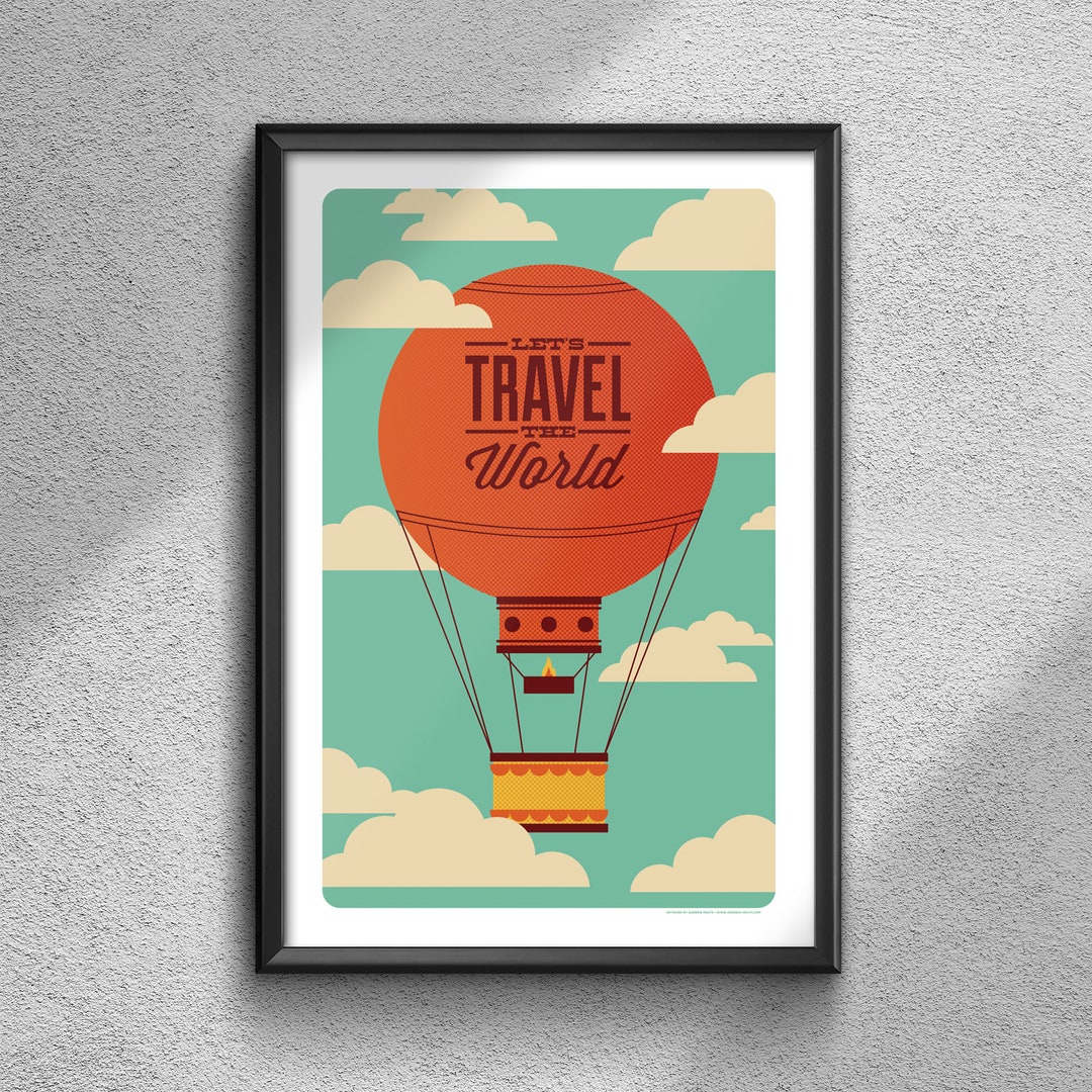 Travel the World - Poster Art Print - Etsy