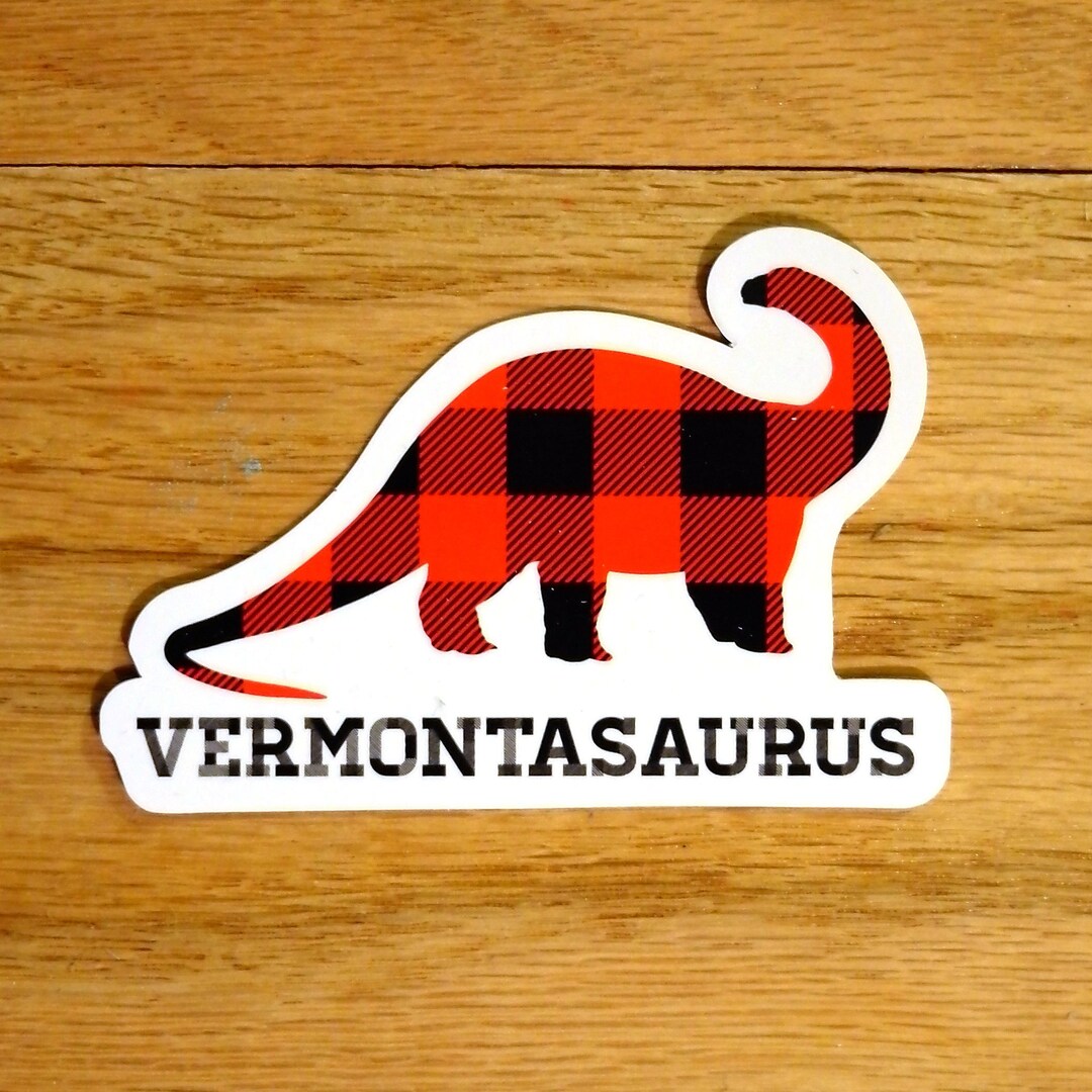 Vermontasaurus Vinyl Sticker - Etsy