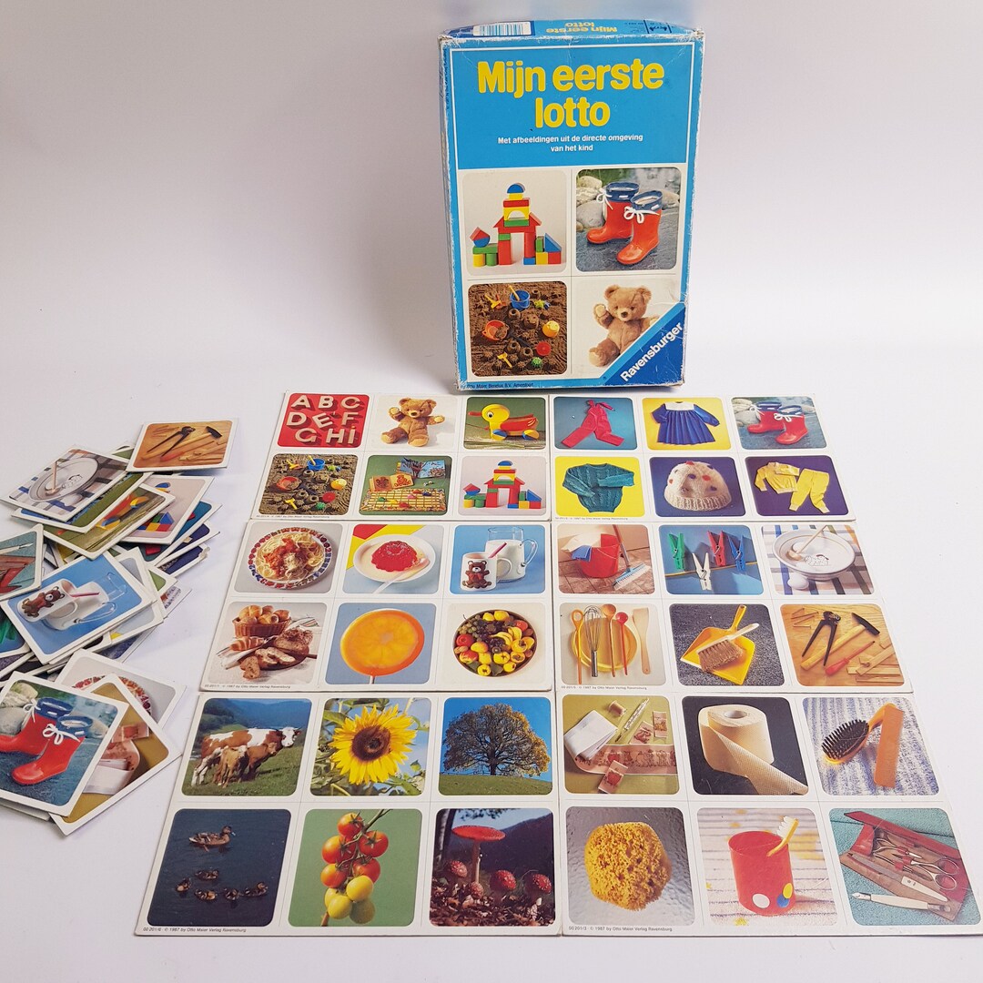 Vintage Ravensburger My First Lotto, 1980s Learning Game - Etsy