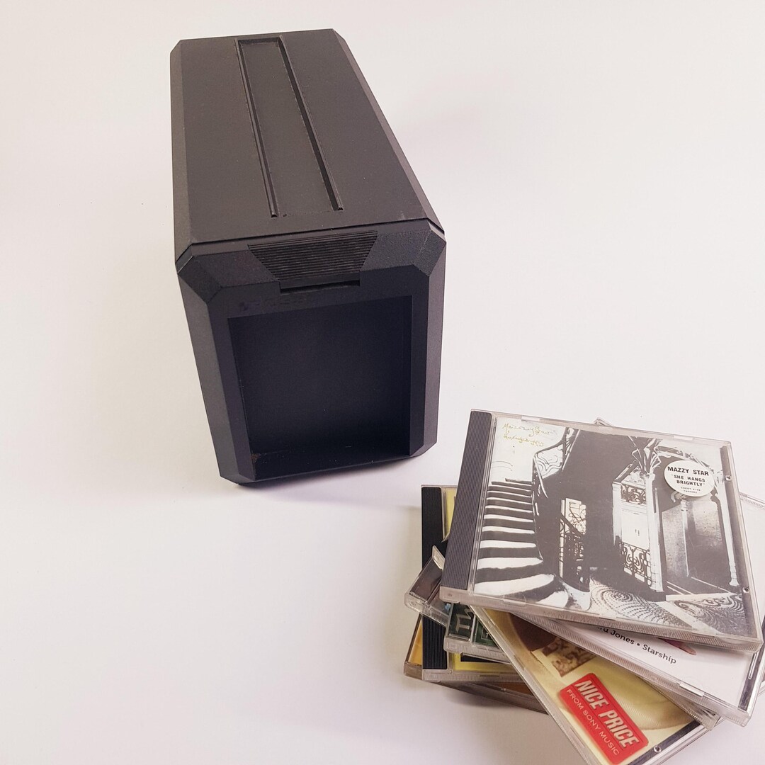 Vintage 1980s Black CD Cabinet: Retro Media Storage, Holds 21 Cds - Etsy