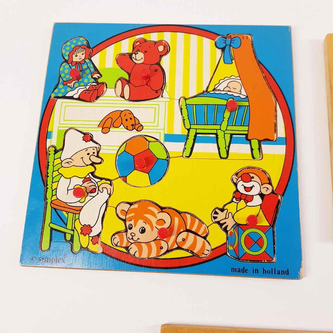 Vintage Wooden Puzzles 3 X, Made in Holland, 1970s Toy, Simplex Toys - Etsy