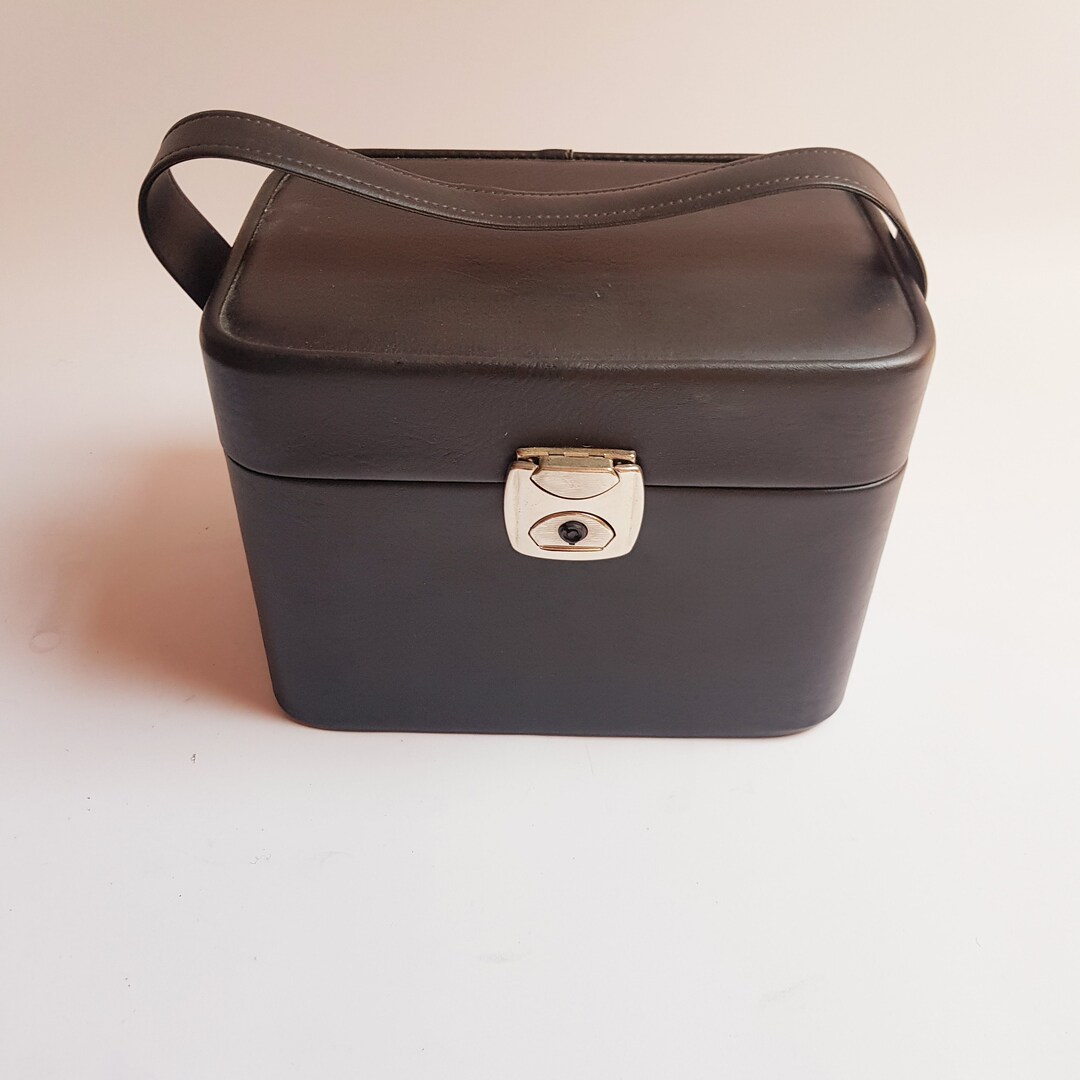 Vintage Vanity Case Black 1960s Beauty Case - Etsy