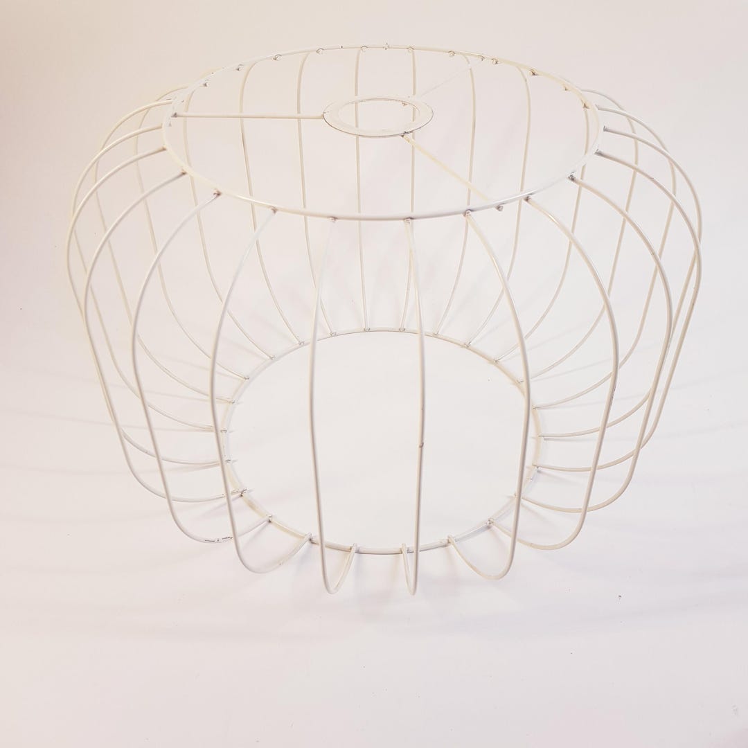Lampshade Wire Frame, Diy Wire Lampshade, Bonbon Lamp, Yarn Wrapped ...