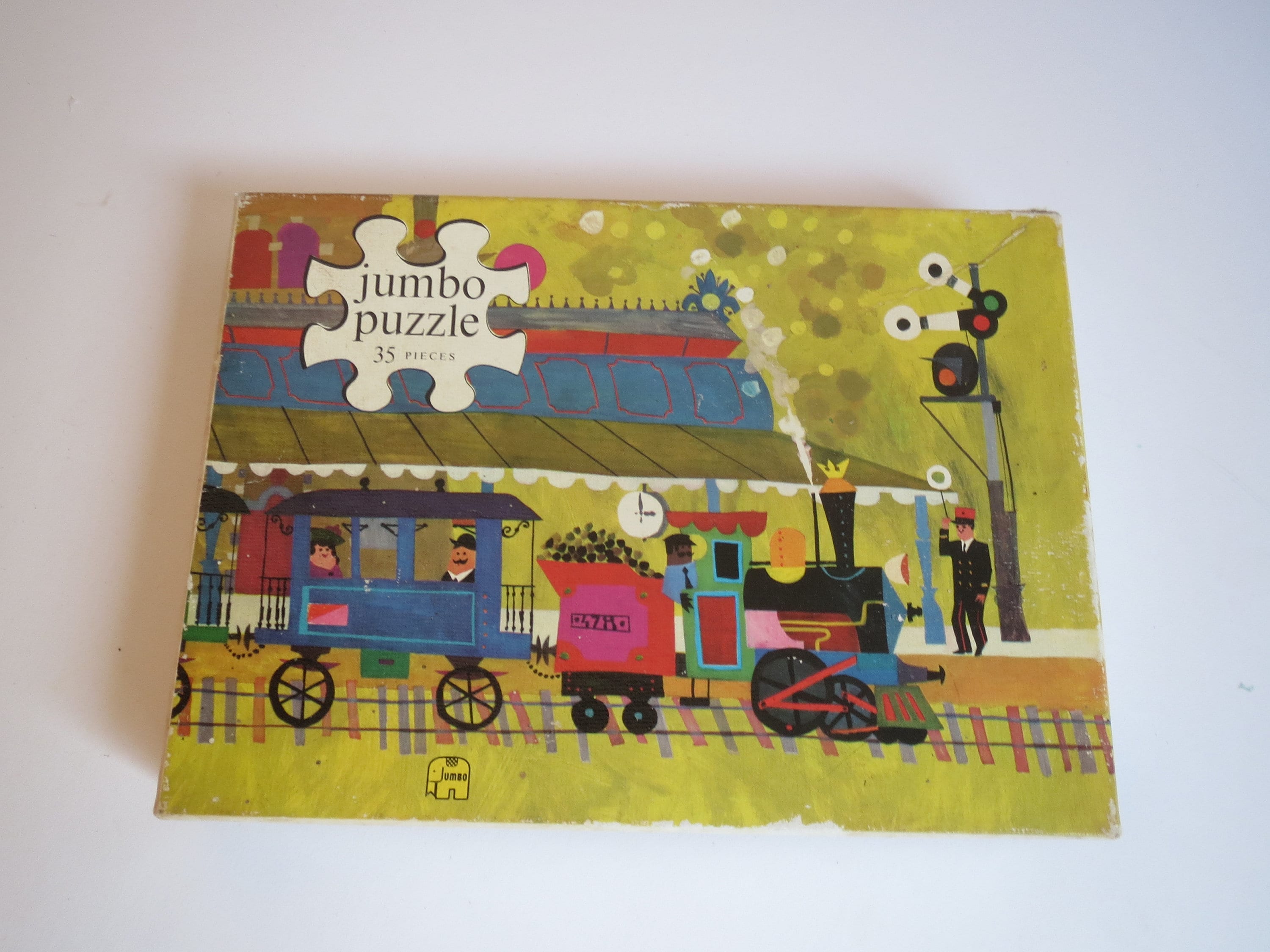 Train Jigsaw Puzzle Vintage Jumbo Jigsaw 1970s Puzzle - Etsy Canada