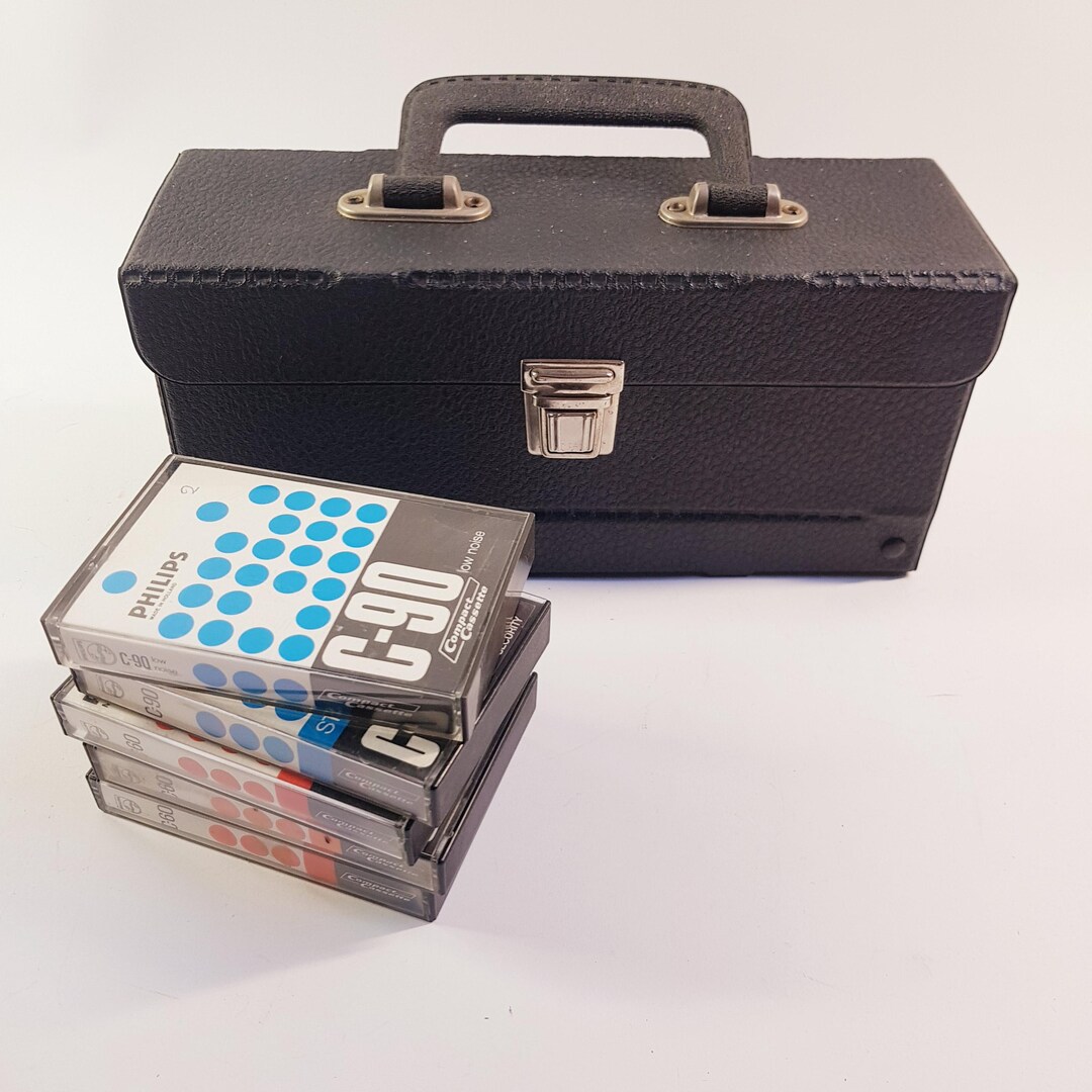 Vintage Cassette Tape Storage, Black, 1980s - Etsy