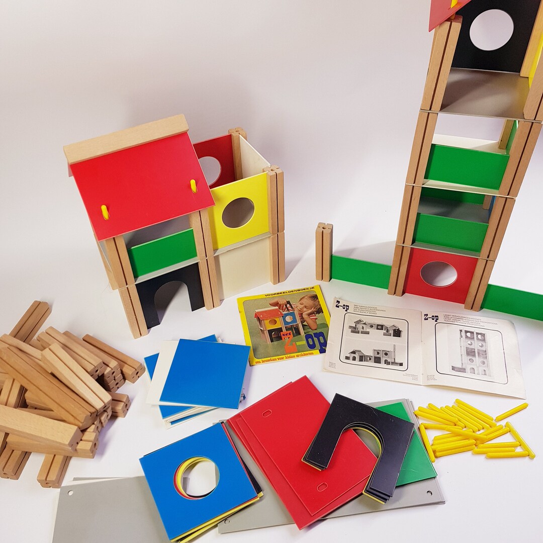 Vintage Construction Set, Okwa Toys, Waldorf Toy, Montesorri and ...