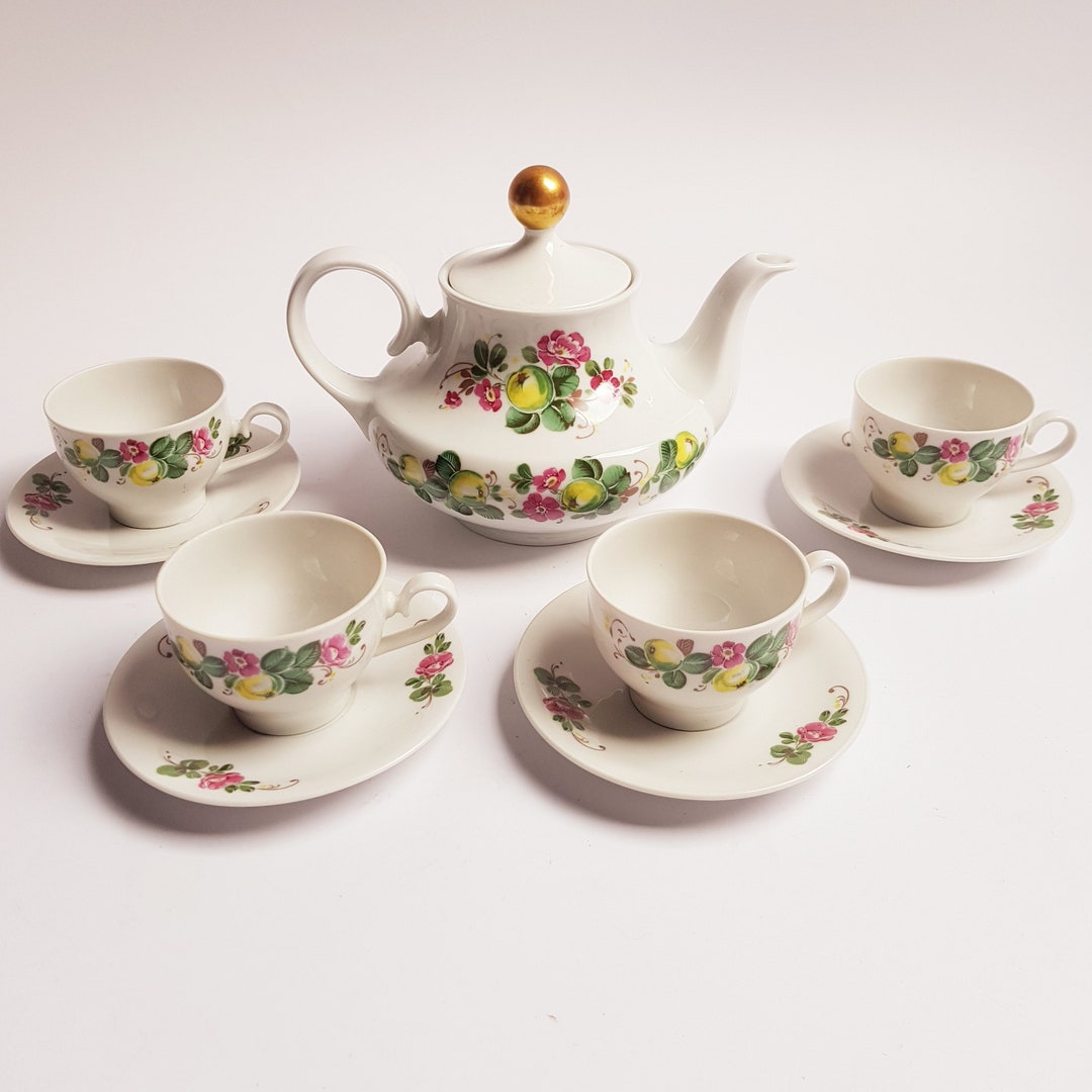 Vintage Bavaria Tea Set, Floral, Made in Germany 1980s - Etsy