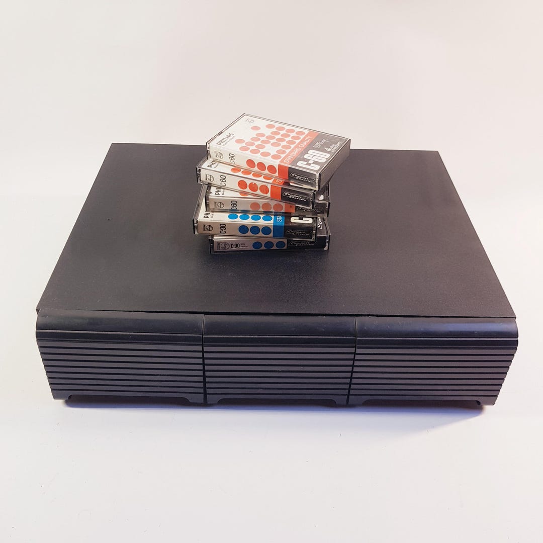 Vintage Cassette Storage Case, 1980s Tape Box, Black - Etsy