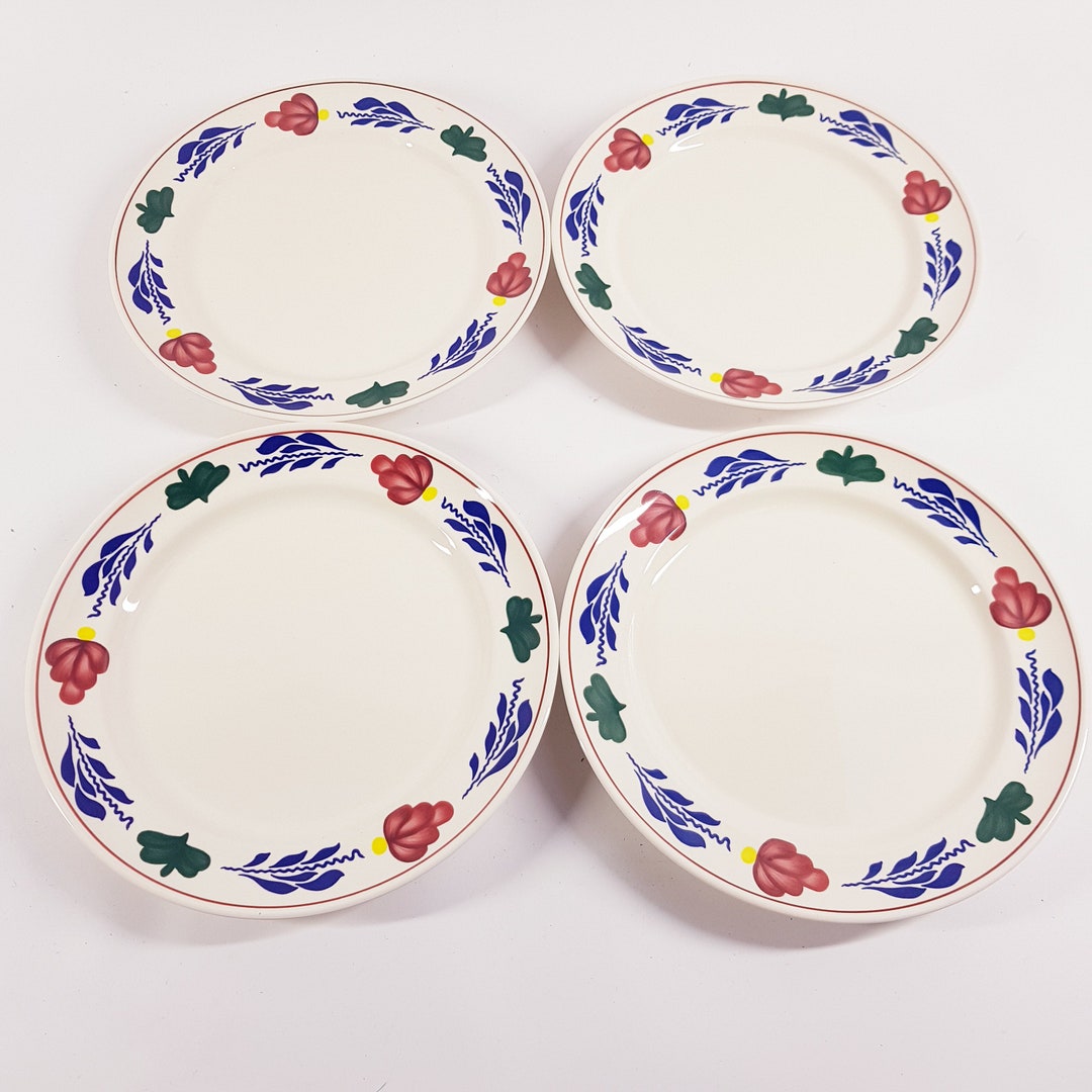 Royal Boch Boerenbont Dinner Plates Ginham - Etsy
