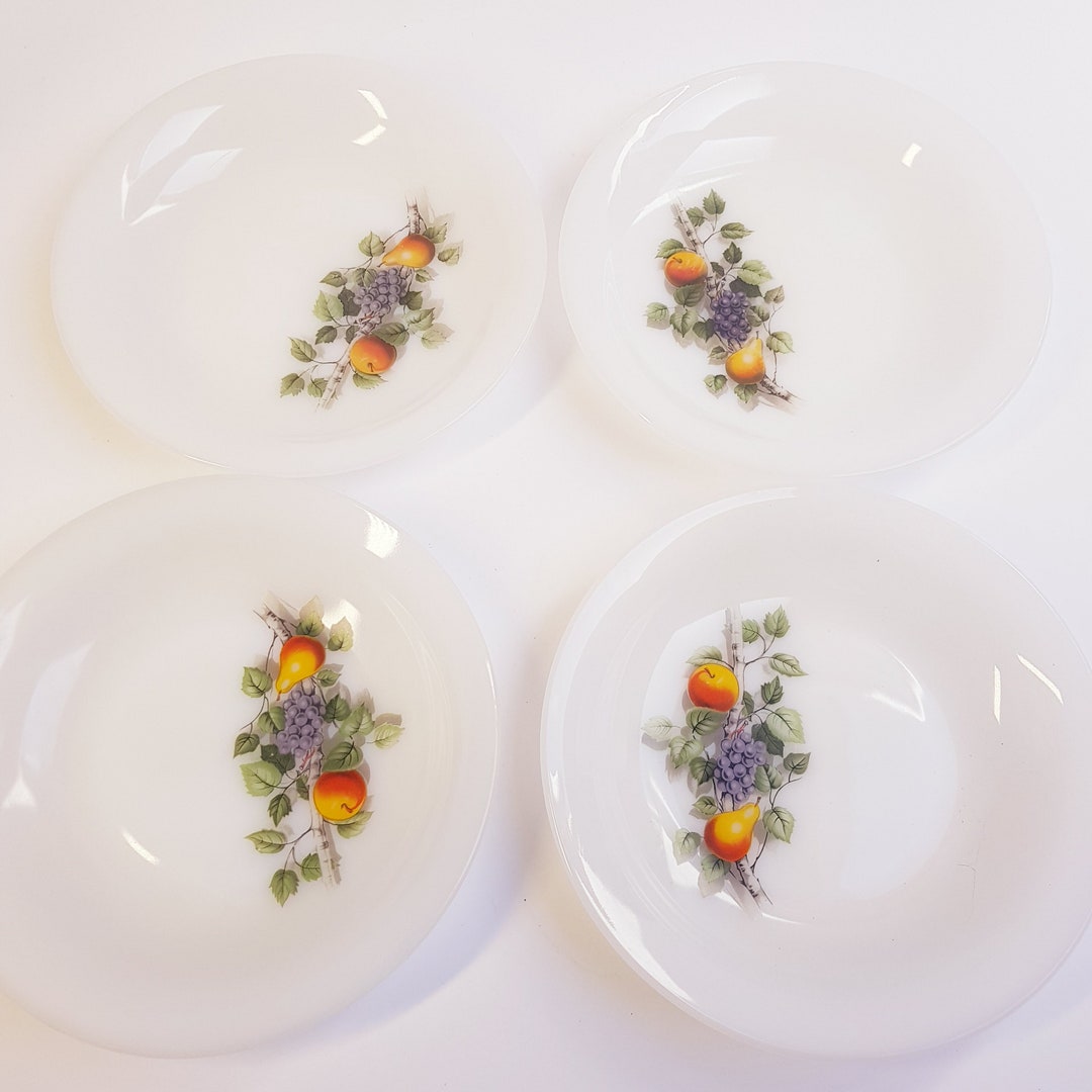 Arcopal Fruits De France Dinner Plates, French Kitchenware, Vintage ...