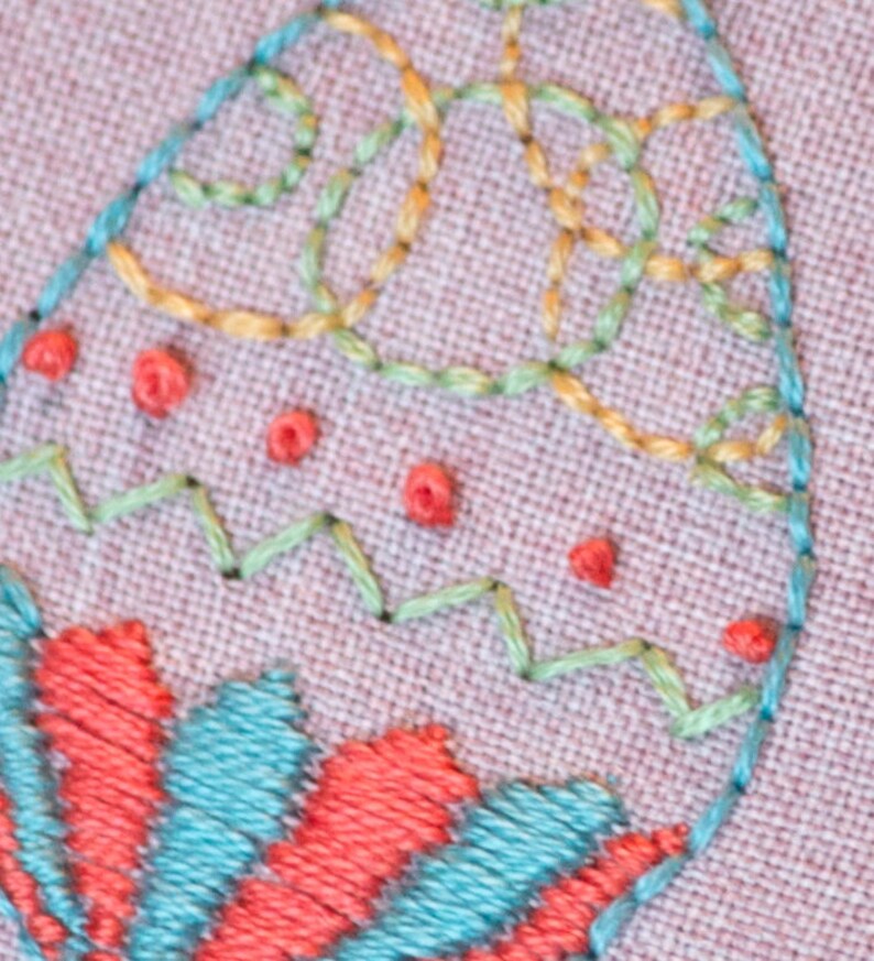 Easter Hand Embroidery Pattern Decorative Eggs - Etsy