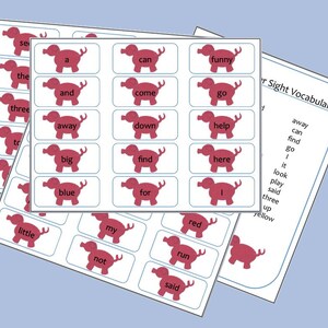 Sight Word Flash Cards All Dolch Words Reading Kit for - Etsy