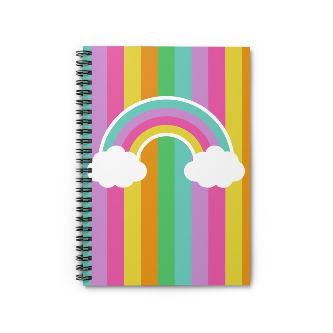 Happy Colors Rainbow Spiral Notebook - Ruled Line - Etsy