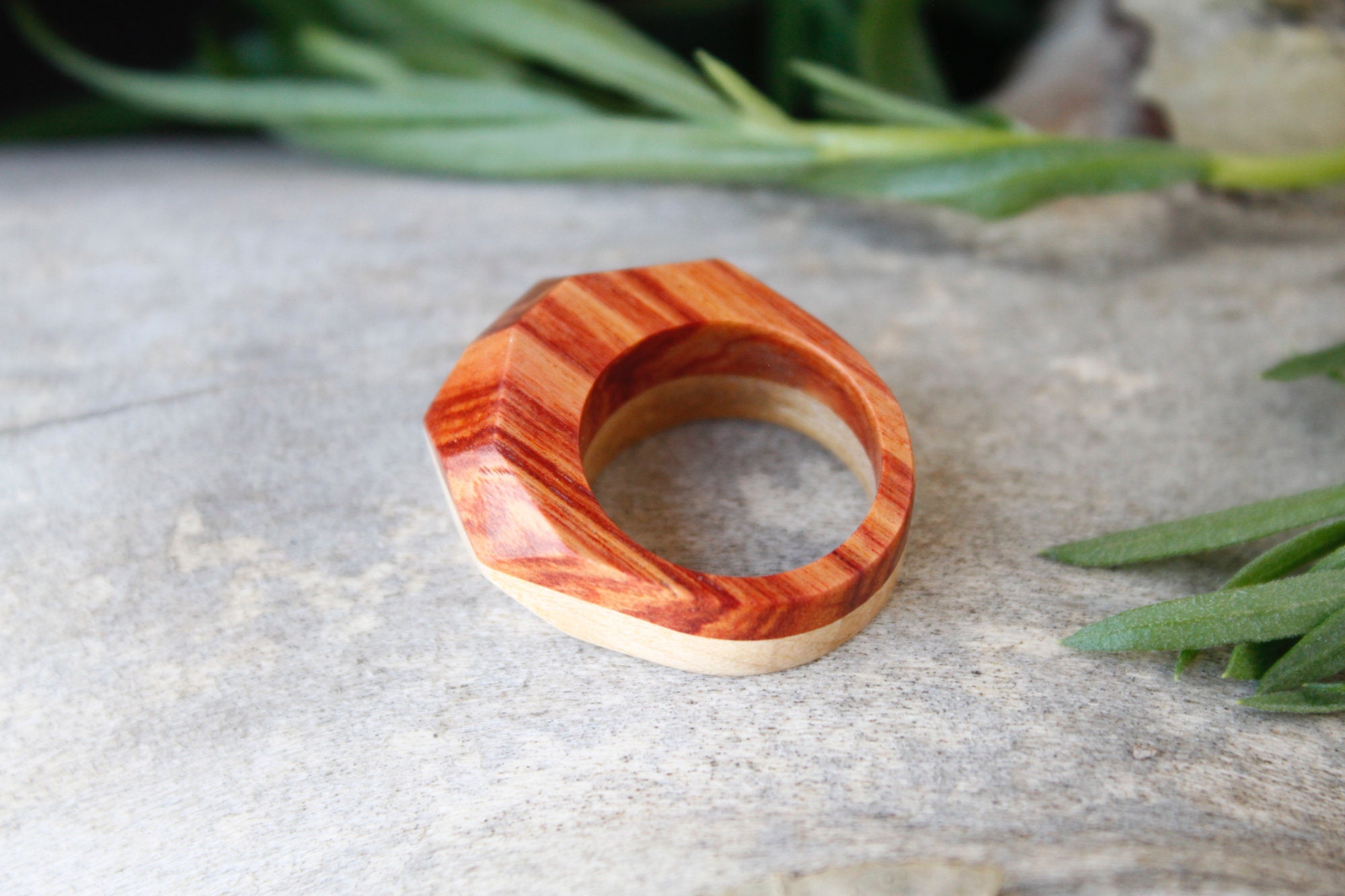Wood ring for men and woman, wooden wedding handmade ring, wooden ...