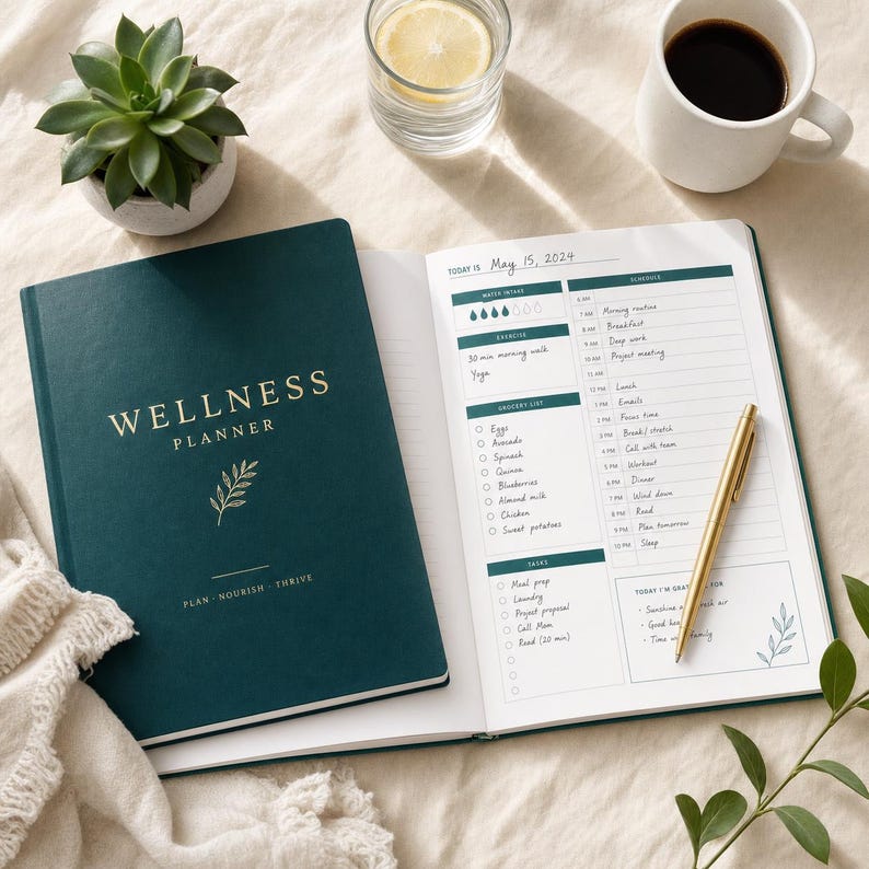 2026 Daily Wellness Calendar PDF, Printable Health Planner, 365 Day ...