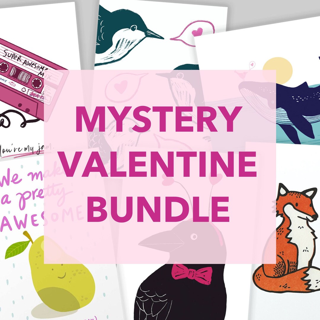 Valentine Mystery Set, Surprise Pack of Cards - Etsy
